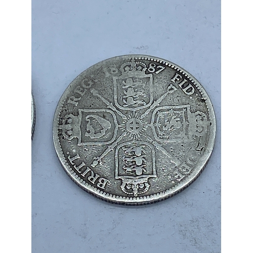 A mix of Queen Victoria Jubilee head coins, includes a silver crown and ...