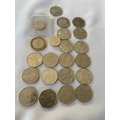A collection of mixed coins