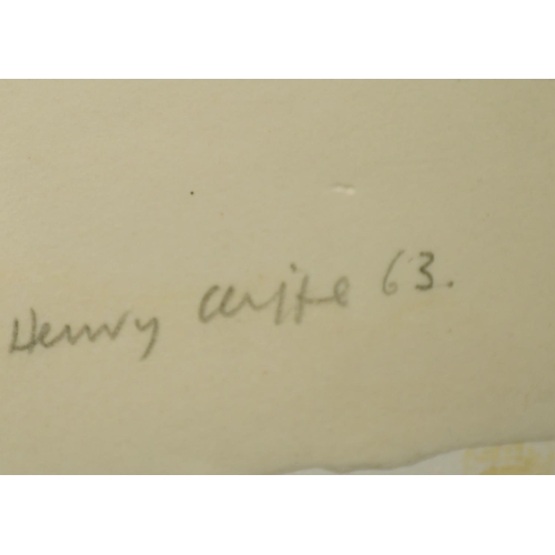 Henry Cliffe (1919-1983) British. "Aggresive [sic] Black", lithograph ...