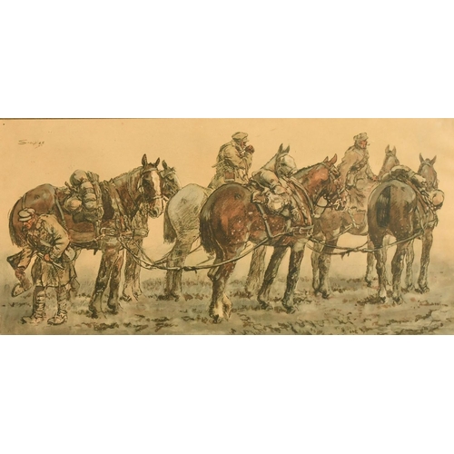 Early 20th Century hand coloured lithograph, After Charles Johnson ...