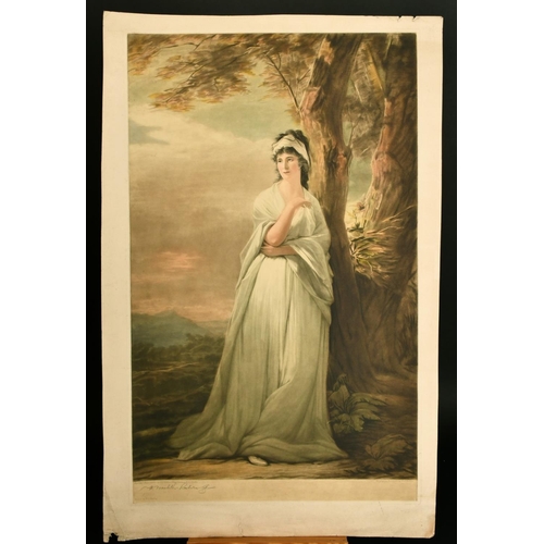 Henry Macbeth Raeburn, a mezzotint portrait of a lady, signed in pencil ...