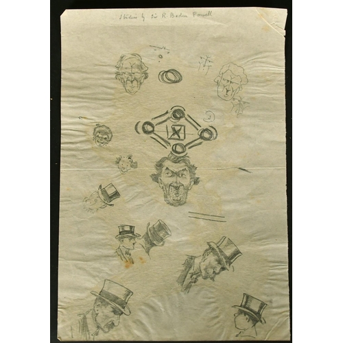 Attributed to Robert Paden-Powell (1857-1941) British, Head studies ...