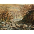 Maurice Codner (1888-1958) British, River landscape with boulders in ...