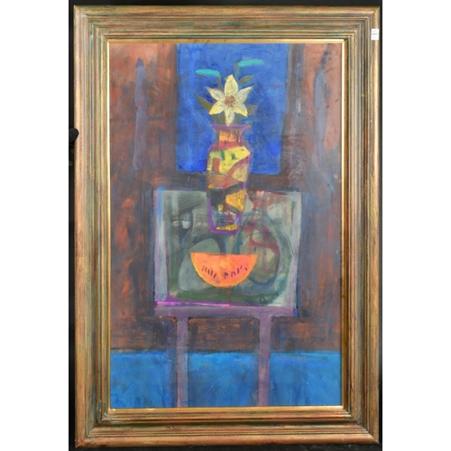 William Selby (20th Century) 'Still Life with Melon', mixed media ...