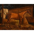 George Fodor, Late 19th Century, New Zealand, Horse in a stable, oil on ...