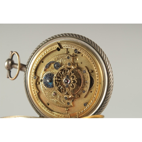 AN 18TH CENTURY SILVER POCKET WATCH by BREQUET a PARIS, with enamel ...