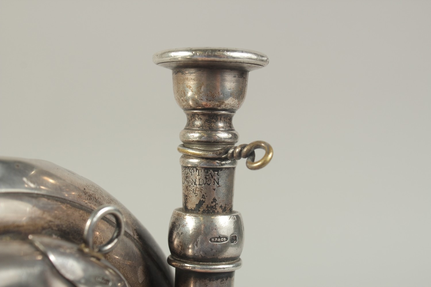 A LONDON RIFLE BRIGADE 2ND BATTALION SILVER BUGLE. 11ins long, London ...