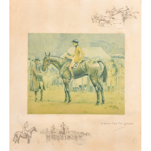 Snaffles, 'A Bona Fide Fox Chaser', colour print, signed in pencil, 10 ...