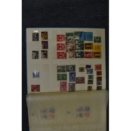 A good collection of stamp albums and contents containing numerous ...