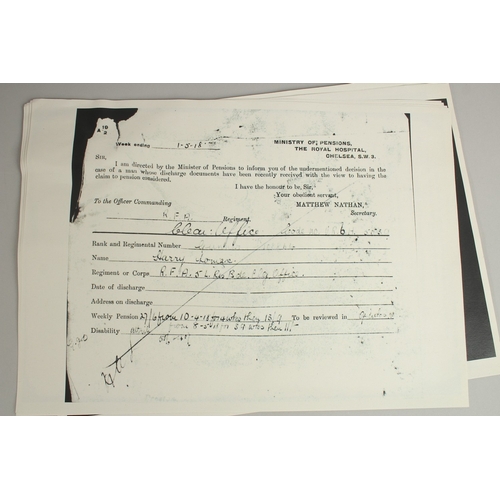 HARRY LOMAX. ROYAL FIELD ARTILLERY. GUNNER 108864. DUO with ribbons and ...