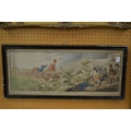 James Gilroy, The Storm Rising, part coloured caricature print.