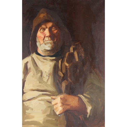 NEWLYN SCHOOL (20TH CENTURY) Portrait of a fisherman, oil on canvas ...