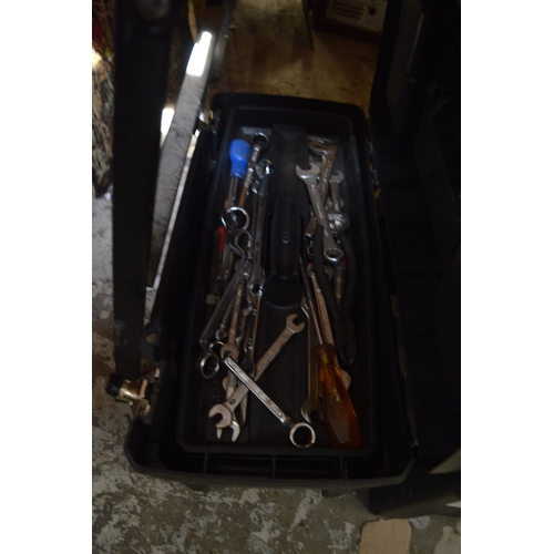 Two tool boxes with contents.