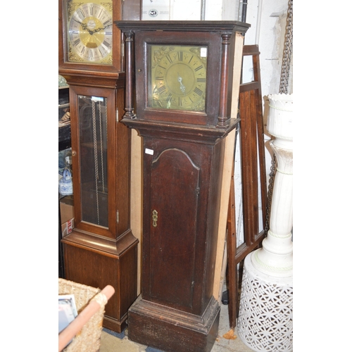 An 18th century 30 hour longcase clock (case cut down).