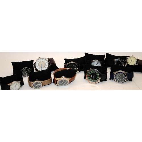collection of 11 watches all from the Eaglemoss Military watches ...
