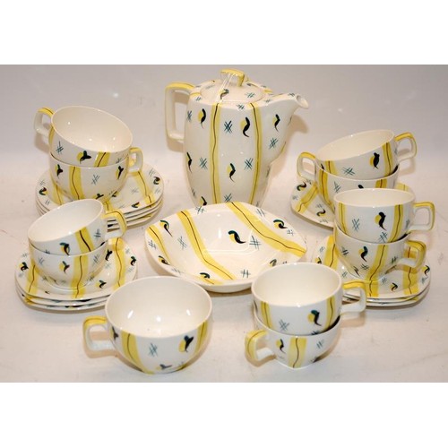 Part service of Midwinter Stylecraft china in the Fiesta pattern