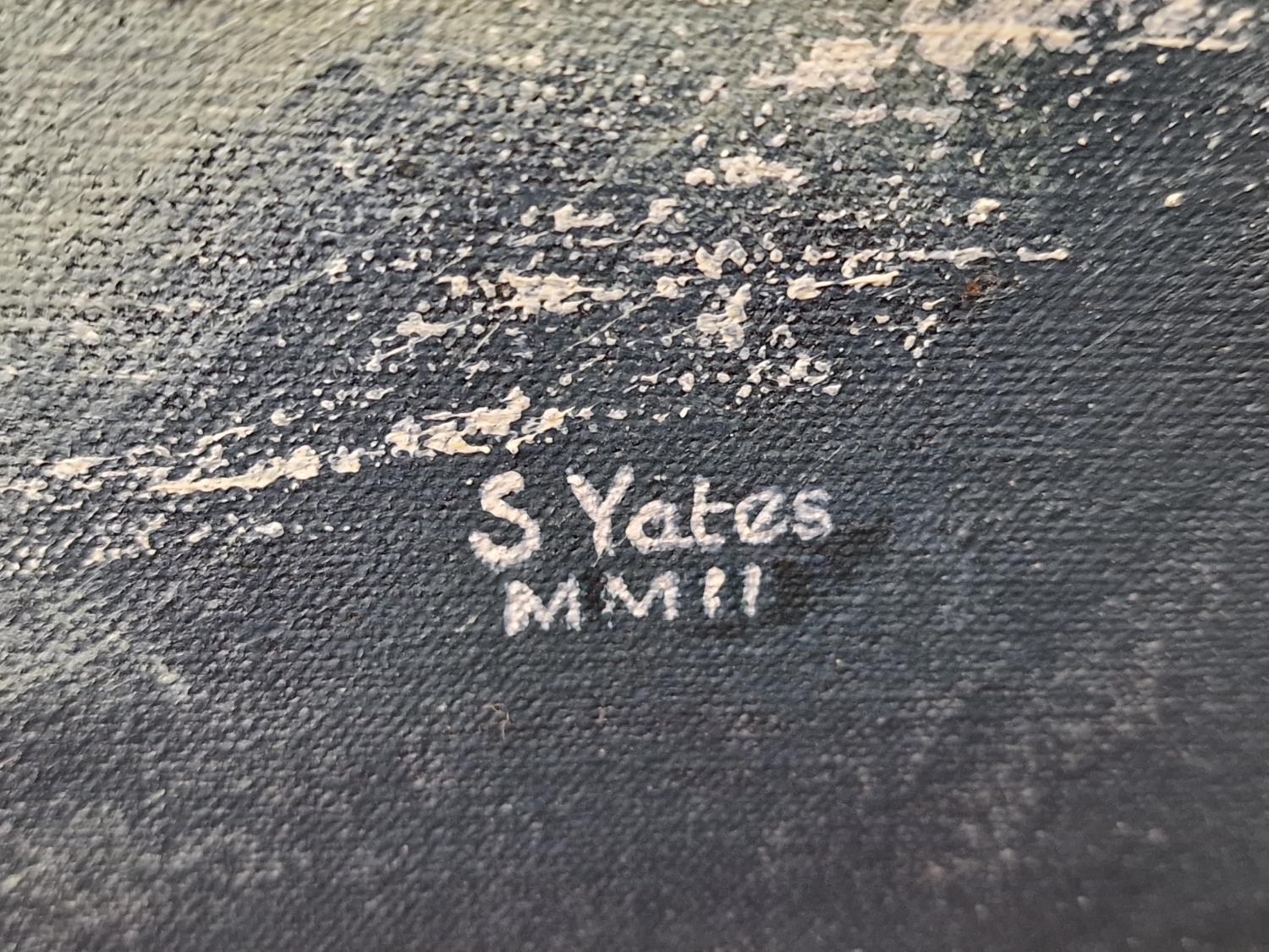 Large Acrylic on canvas of "HMS Victory"by Susan Yeats 2002 a local ...