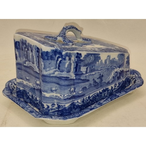 Copeland Spode Italian blue and white cheese dish.