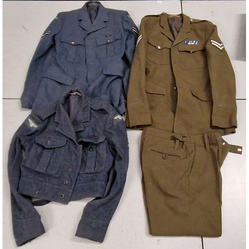 A 1960's RAF uniform jacket together with an earlier possibly WW2 era ...