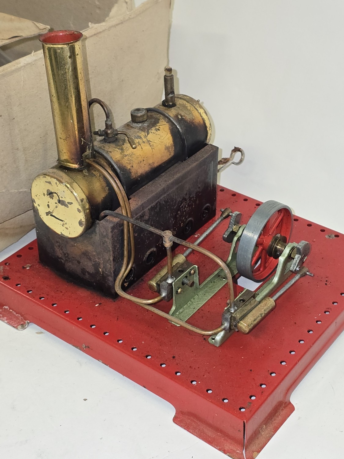 Mamod vintage S.E.3 steam engine c/w accessories and original box.