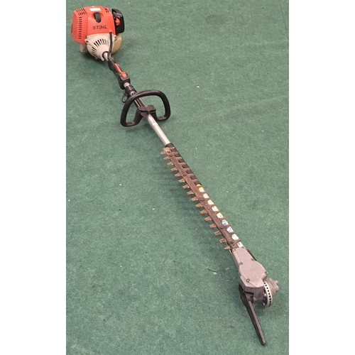 Stihl long reach petrol strimmer.