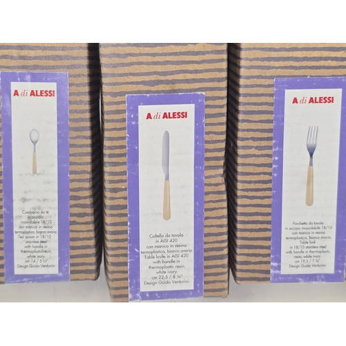 Alessi AGV28 All-Time collection of boxed cutlery: Table Knives, Table ...