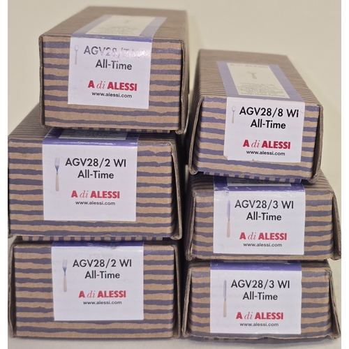 Alessi AGV28 All-Time collection of boxed cutlery: Table Knives, Table ...
