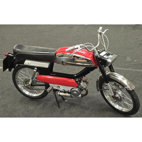 Motobecane Mobylette "Sports 50" Red/Black Moped. 49cc. Petrol ...