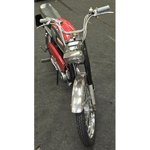 Motobecane Mobylette "Sports 50" Red/Black Moped. 49cc. Petrol ...