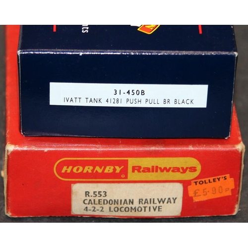 Hornby OO gauge Caledonian Railway Locomotive ref:R553 c/w Bachmann ...