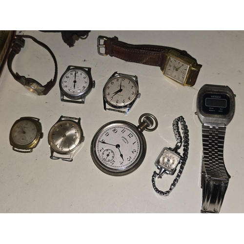 Collection of vintage watches together with a collection of mostly ...