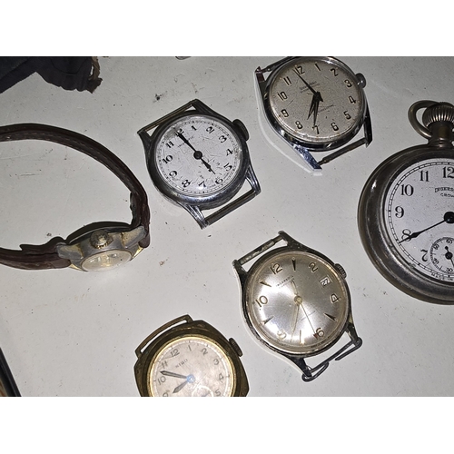 Collection of vintage watches together with a collection of mostly ...