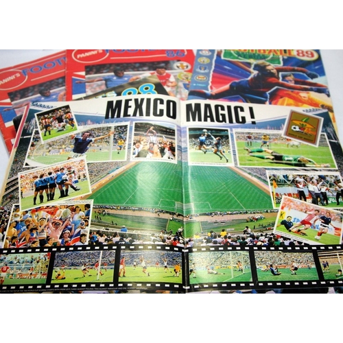Vintage Panini football sticker albums: 1986 (x2), 1987, 1988 and 1989 ...