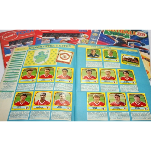 Vintage Panini football sticker albums: 1986 (x2), 1987, 1988 and 1989 ...