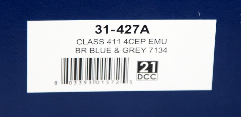 Bachmann OO gauge Class 411 4 Car EMU Set ref:312-427A, BR blue/grey ...