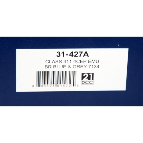 Bachmann OO gauge Class 411 4 Car EMU Set ref:312-427A, BR blue/grey ...