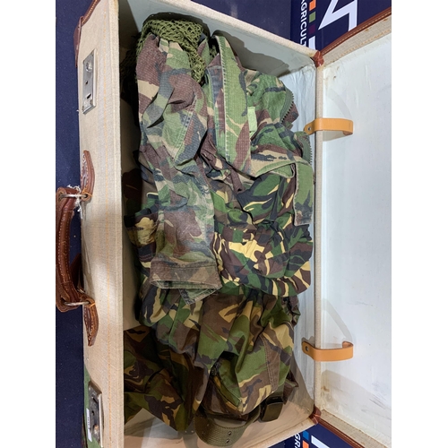 ARMY SUITCASE AND CLOTHES