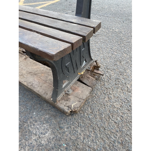 GWR RAILWAY PLATFORM BENCH