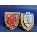 TWO SHIELD PLAQUES