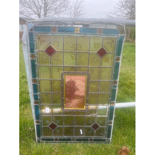 LEADED GLASS WINDOW