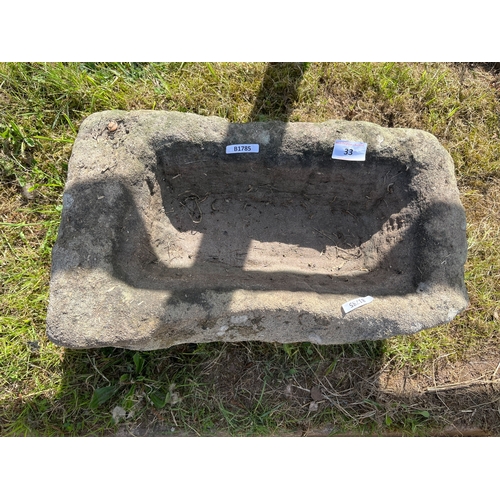 SMALL SANDSTONE TROUGH