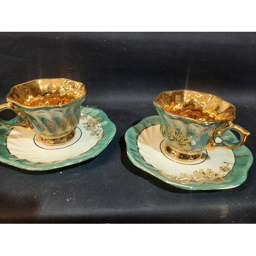 CZECH GILT TEA SET
