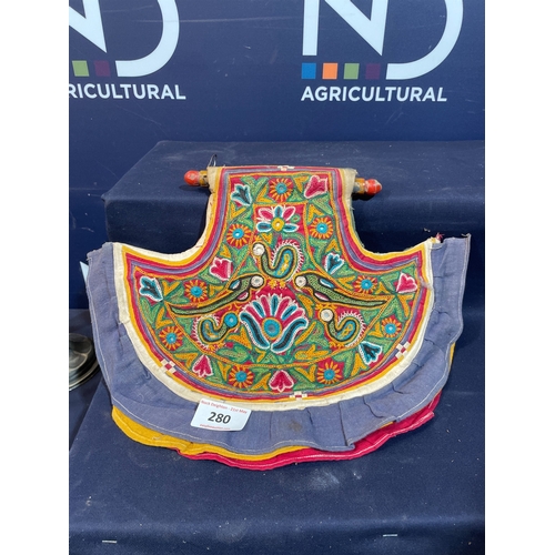 EMBROIDERED HAND FAN FROM GRJARAT