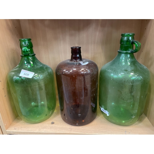 GLASS FLAGONS