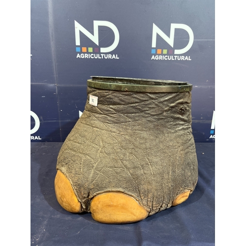 LARGE ELEPHANT FOOT BIN IN THE STYLE OF ROWLAND WARD