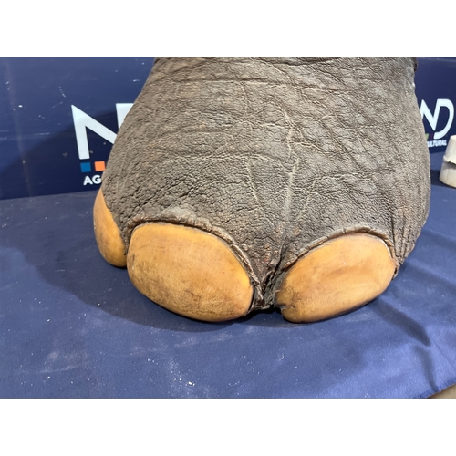 LARGE ELEPHANT FOOT BIN IN THE STYLE OF ROWLAND WARD