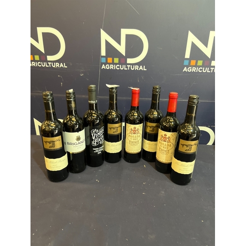 EIGHT BOTTLES WINE
