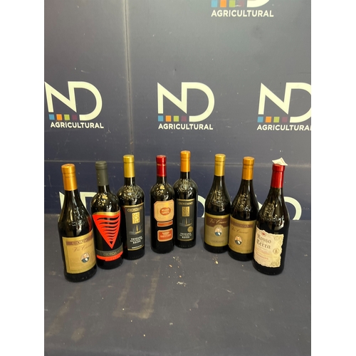 EIGHT BOTTLES WINE