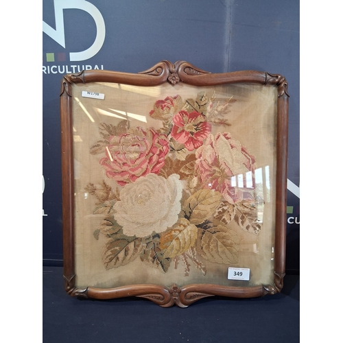 EMBROIDERED FIRE SCREEN
