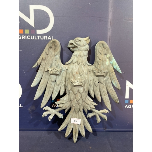 BARCLAYS BANK CAST IRON EAGLE PLAQUE